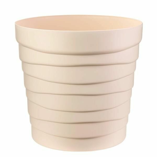 Кашпо ВМС "Бархан", с донышком, 7,5 л, цвет Кремовый