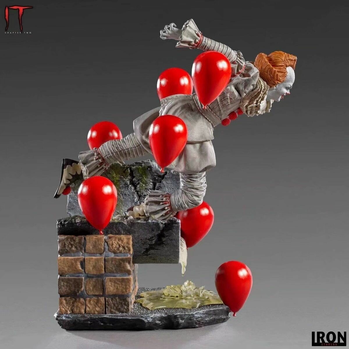 Коллекционная фигурка аниматроник клоун Пеннивайз из фильма Оно(коробке28cm)