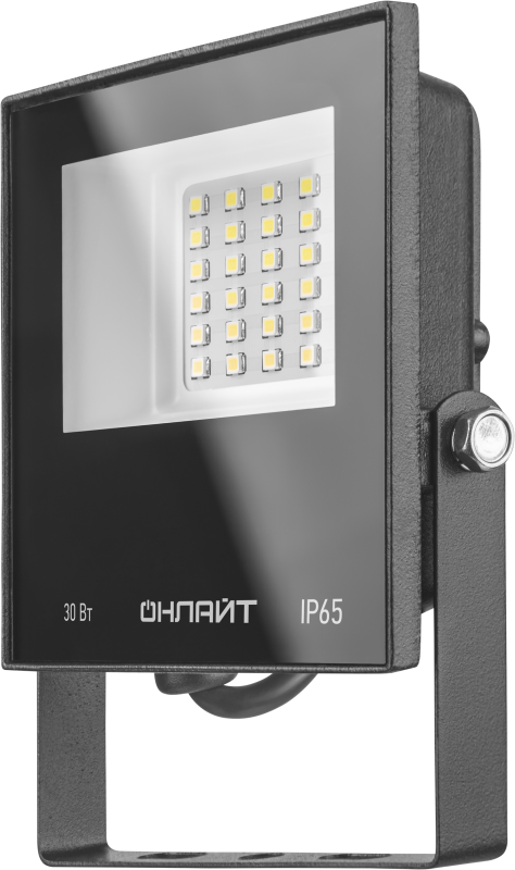 Прожектор светодиодный 71 657 OFL-30-4K-BL-IP65-LED 30Вт 4000К IP65 2400лм черн. Онлайт 71657