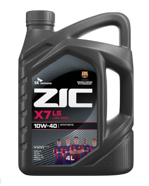 ZIC X7 LS 10W-40, 4 л Синтетическое моторное масло