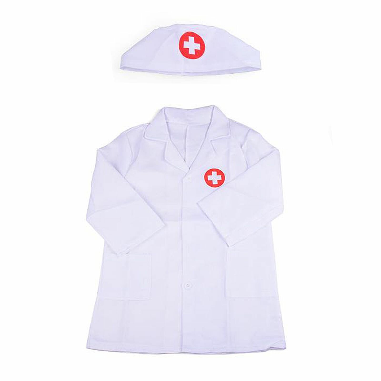 Детский костюм врача для ролевых игр с карманом для аксессуаров, удобный и прочный, медицинский набор для развития воображения