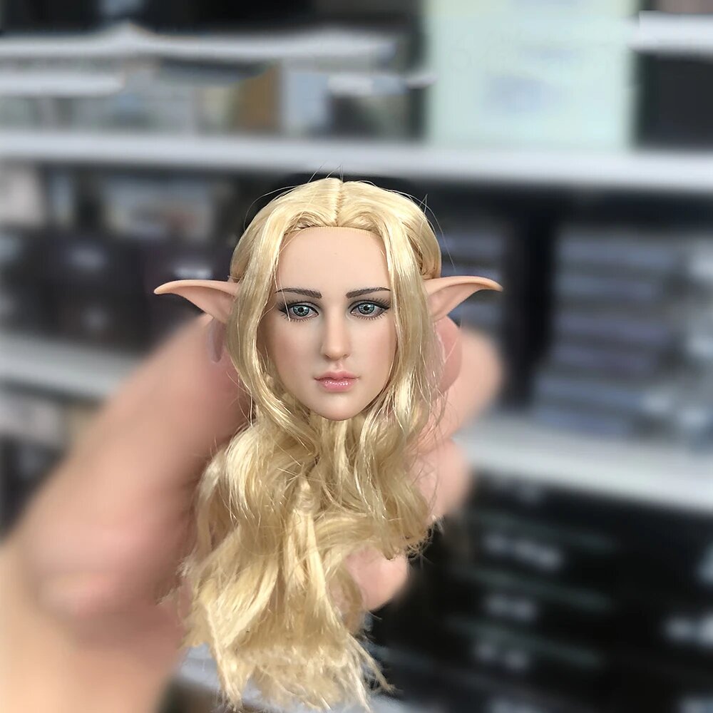 TBLeague 1/6 PL2021-175 Голова эльфийки стрелка черного цвета