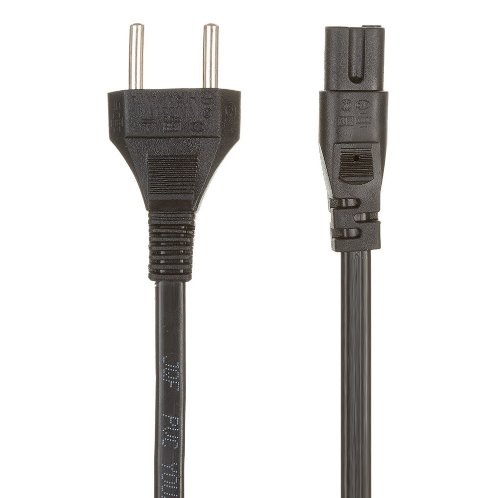 Шнур сетевой 1,5 м, IEC C7 (для аудио-видео/ноутбуков/разъем двойной)