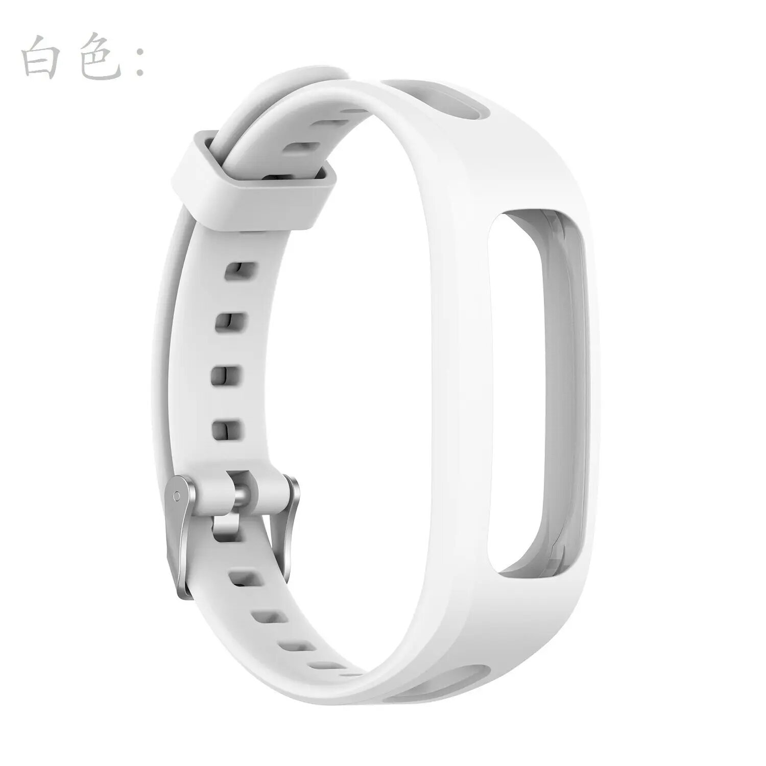 Силиконовый ремешок для Huawei Band 3e 4e Huawei Honor Band 4 Белый, White