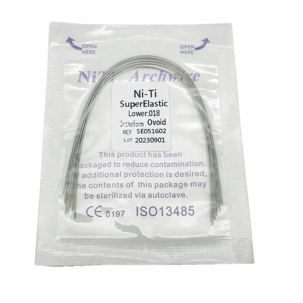 Ортодонтические провода Niti Xceldent овальная форма 018 Lower