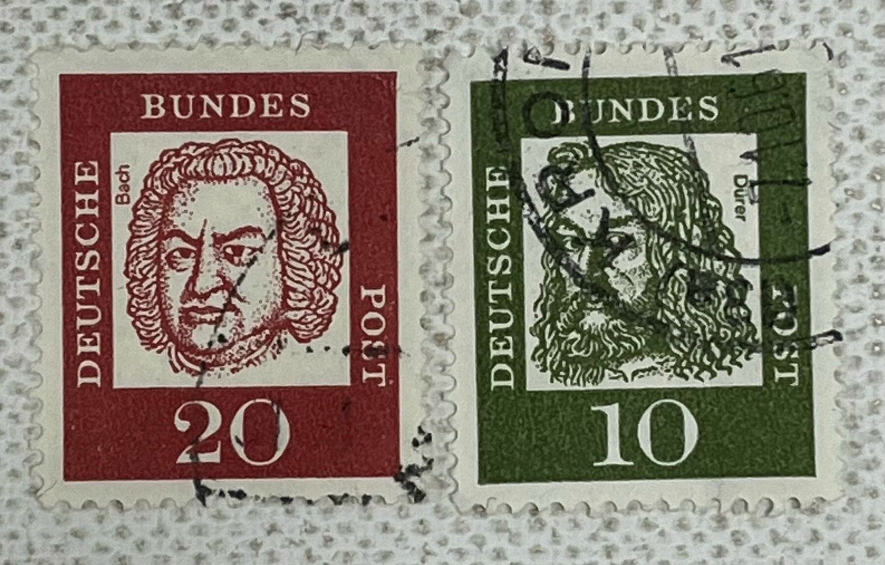 Набор марок 1961 Германия ФРГ (2 штуки)