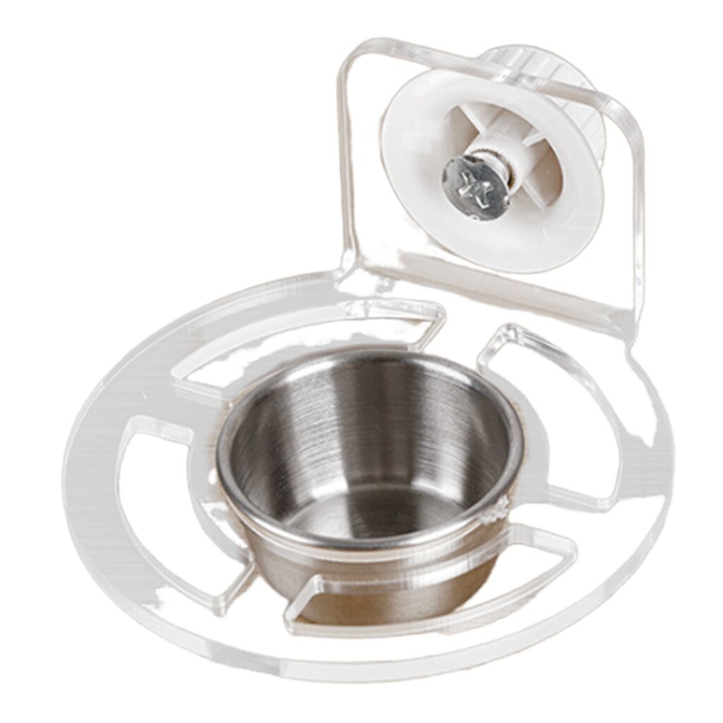 Кормушка для животных, Кормушка для попугаев - маленькая круглая кормушка, 1 шт.