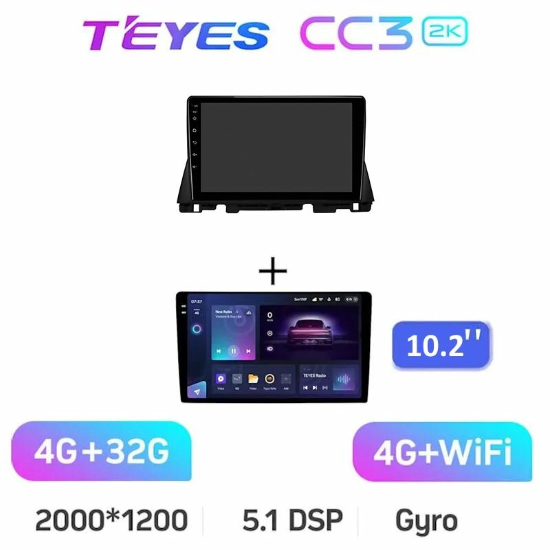 Магнитола Teyes CC3 2K 4/32 Gb 10" для Kia Optima 4 JF 2015-2020 (A)