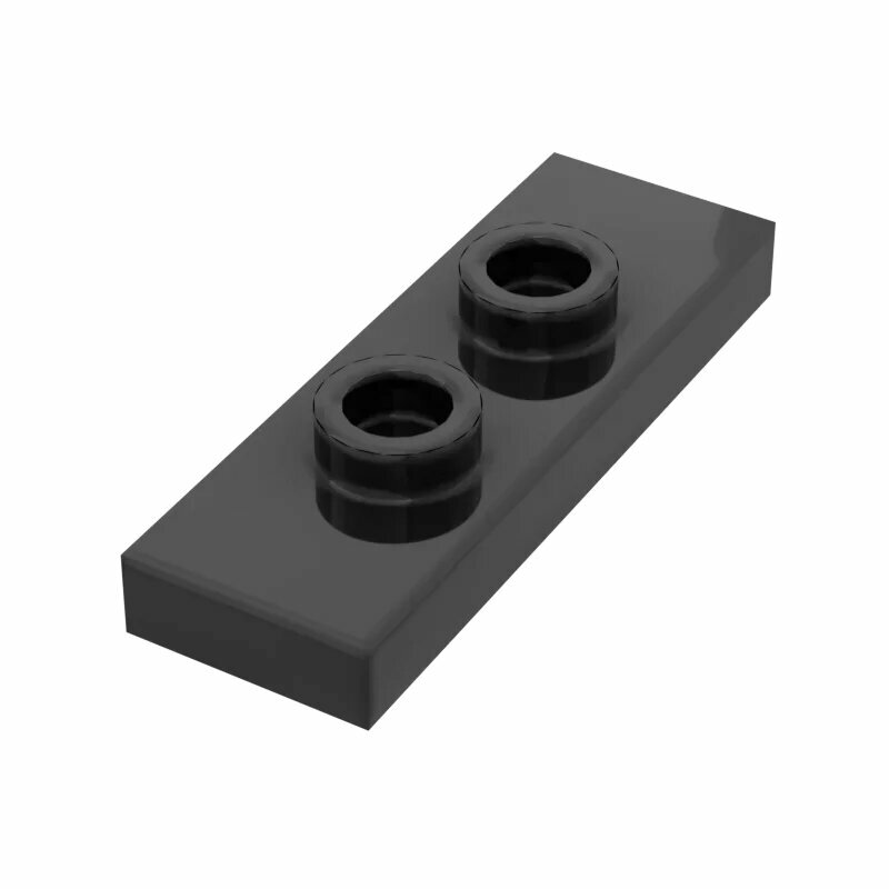 MOC 10 шт. пластиковые строительные блоки 1x1 Черный, 26-black