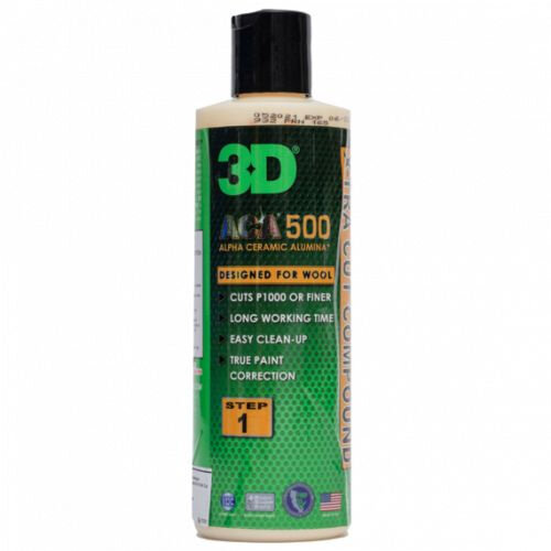 3D Паста на водной основе для низкотемпературной полировки ACA 500 Cut Compound 0,237л