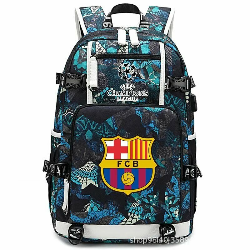 Школьный рюкзак La Liga FC Barcelona с зарядкой USB для ноутбука YZ