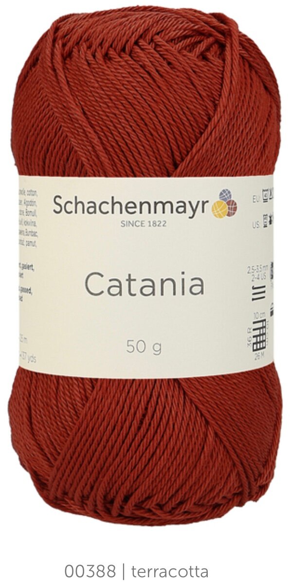 Catania /Катания/ пряжа Schachenmayr Originals, MEZ, 9801210 (00388, terracotta (терракота), оранжевый)