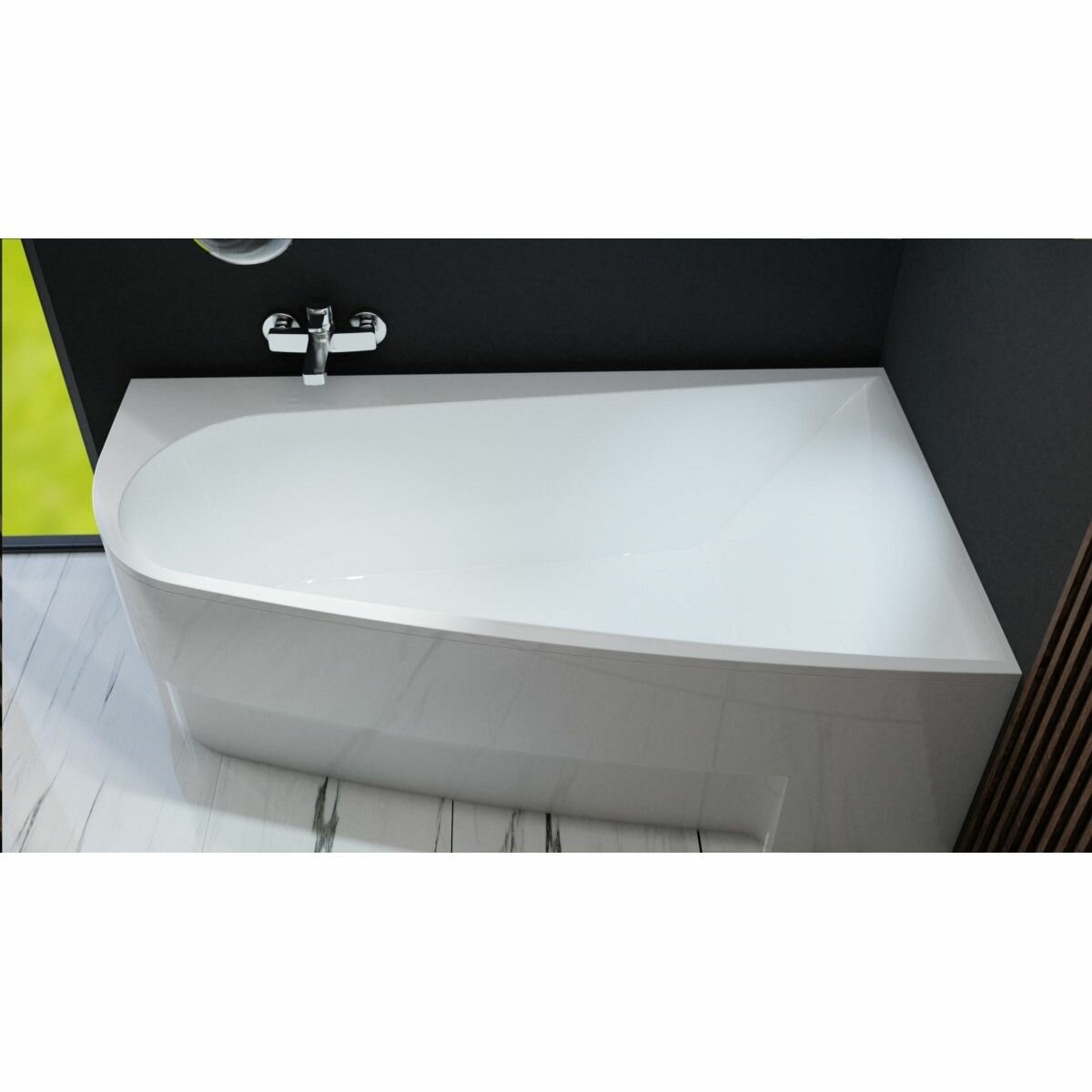 Ванна акриловая Vayer (Вайер) Boomerang (EH) 180x100 см R (асимметричная) Гл000010852