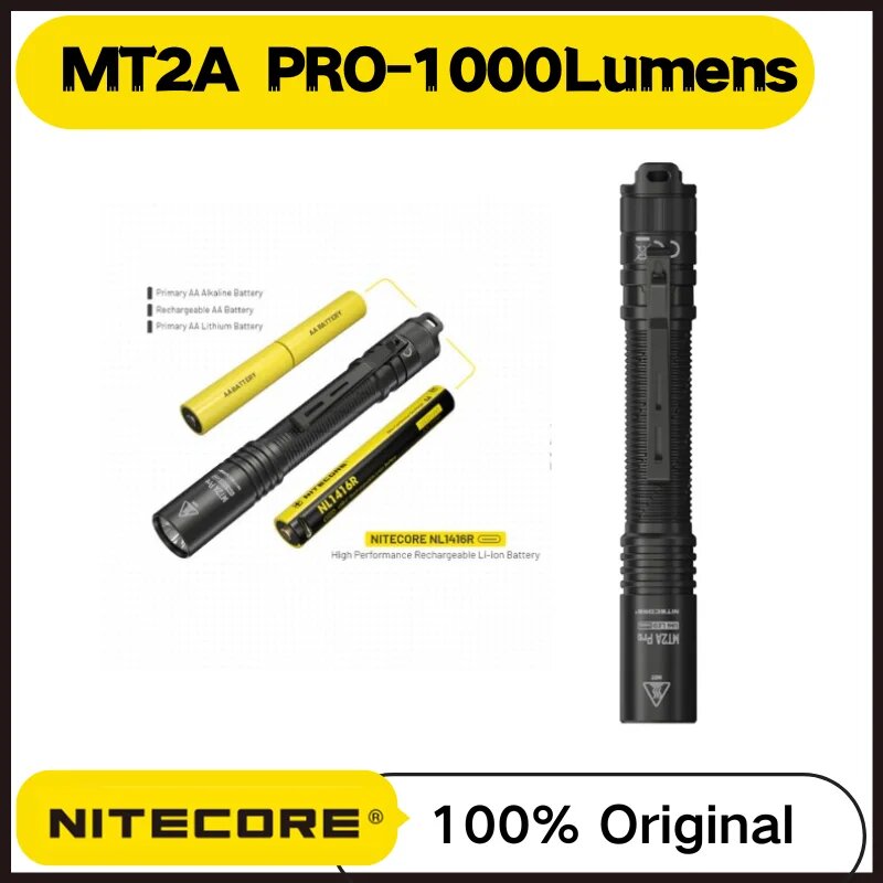 NITECORE MT2A Pro Фонарик 1000 люмен AA