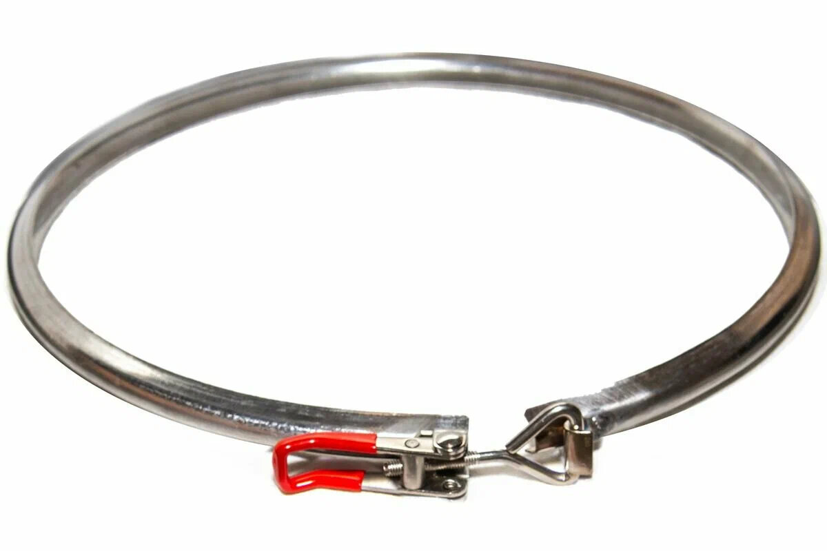 Хомут - обруч на бак 25 литров с регулировкой, из нержавеющей стали