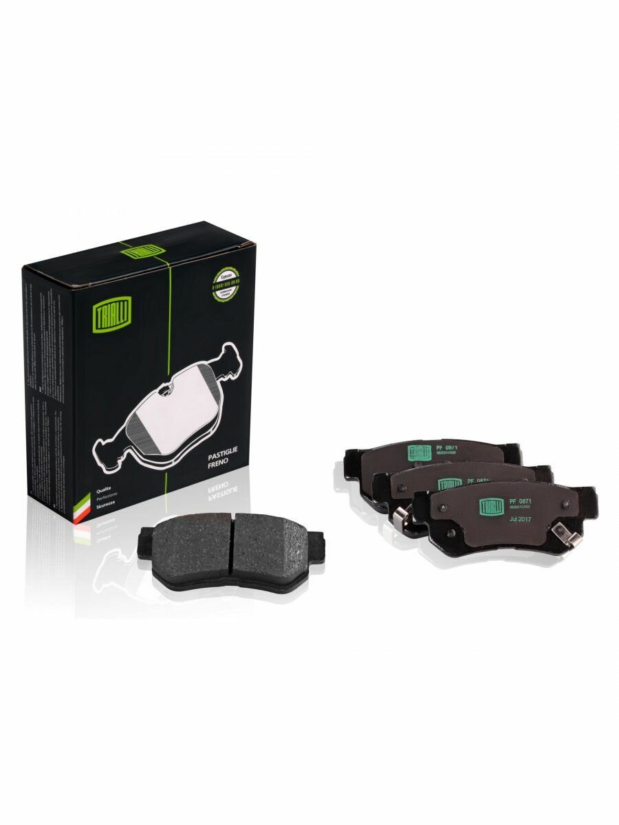 Колодки тормозные дисковые задние TRIALLI PF0871 для а/м HYUNDAI SONATA, KIA OPTIMA, SSANGYONG KYRON