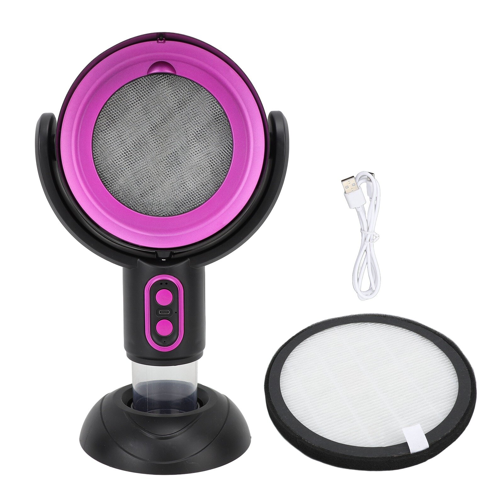 Настольный диапазон капюшона 2 -скоростная отрицательная ионная USB -мощное портативное выпускное вентилятор на кухне для квартиры 5 В 8 Вт Черный и фиолетовый