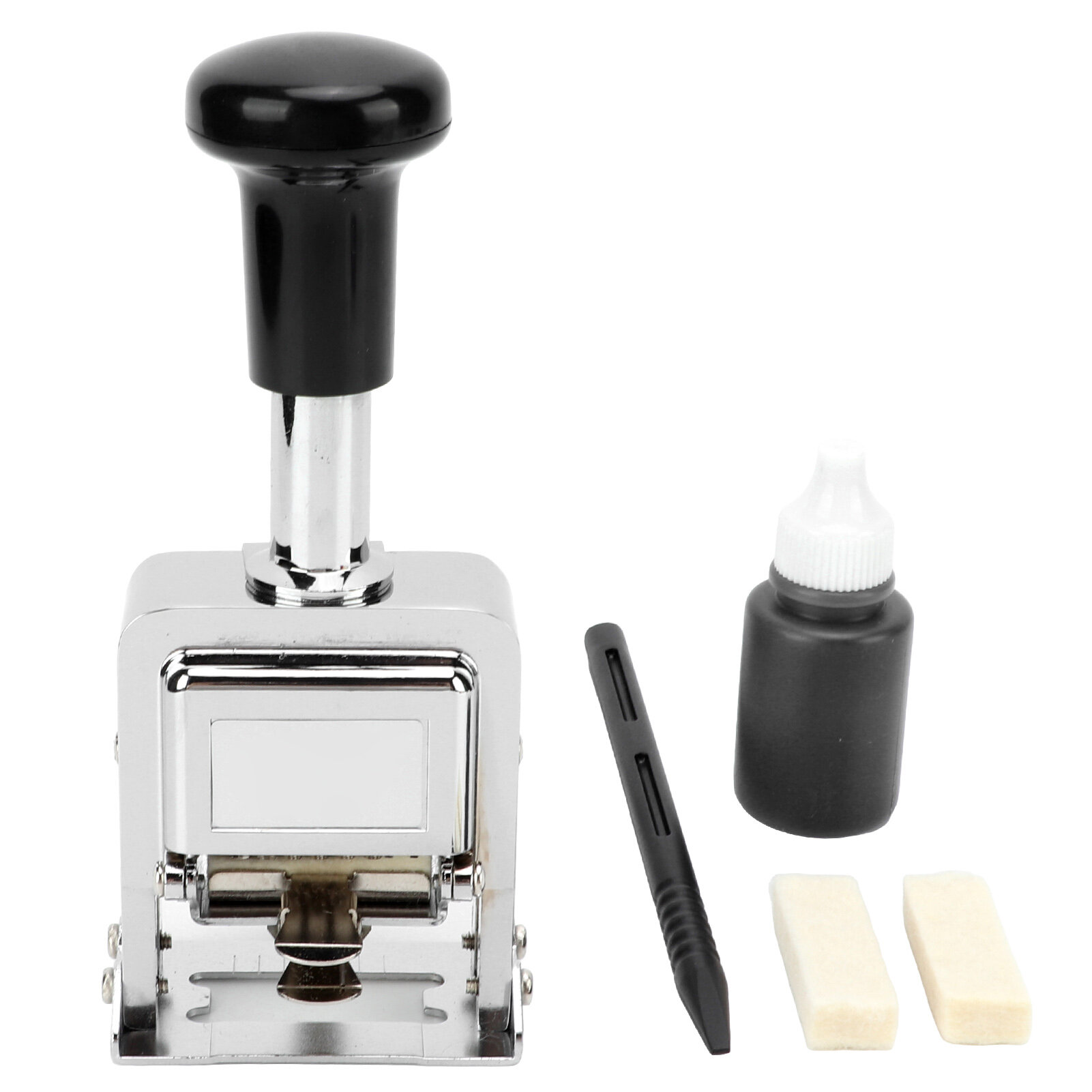 Номерной штамп, портативный, цинковый сплав, 6 знаков, автоматический, для бухгалтерского учета