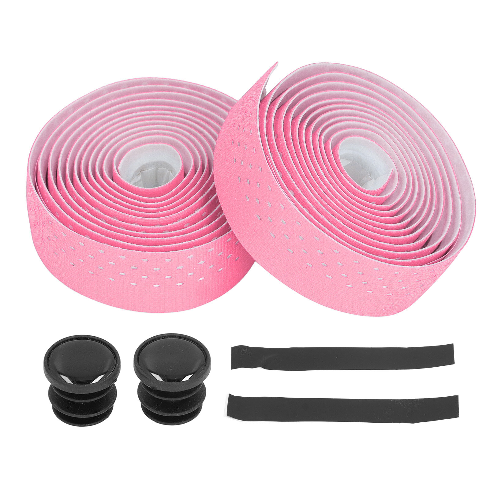 2 шт. обмотки для руля шоссейного велосипеда, противоскользящая обмотка для руля велосипеда для комфортной езды, розовая.