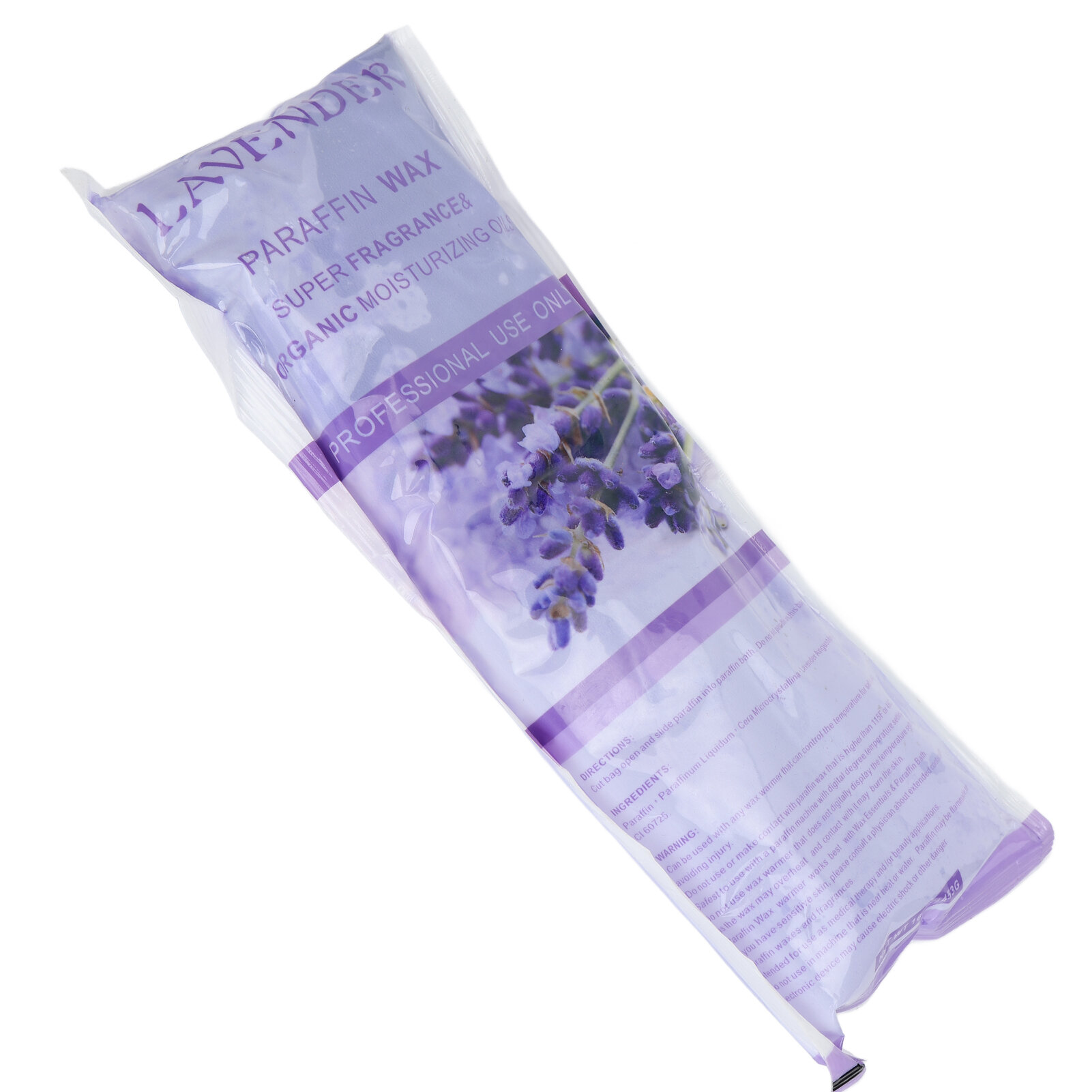 Парафин для ванн рук и ног, лаванда, 453г, для SPA, душевая комната, безопасный, для ухода за кожей