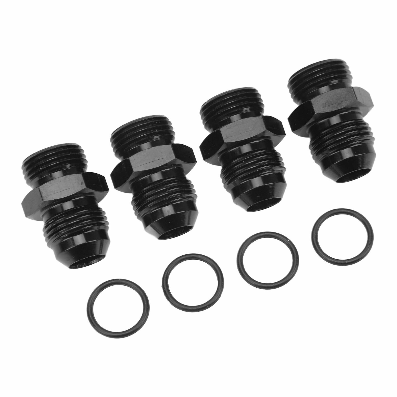 4 шт. ORB мужской фитинг алюминиевый сплав 1500PSI O кольцо мужской конусный адаптер для масляного радиатора топливный насос 8AN ORB на 8AN