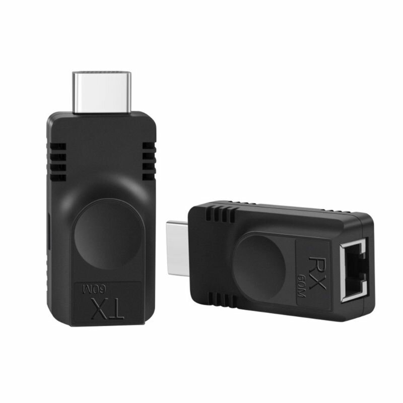 HDMI к RJ45 с источником питания удлинитель сетевого кабеля длиной 60 м одним разъемом