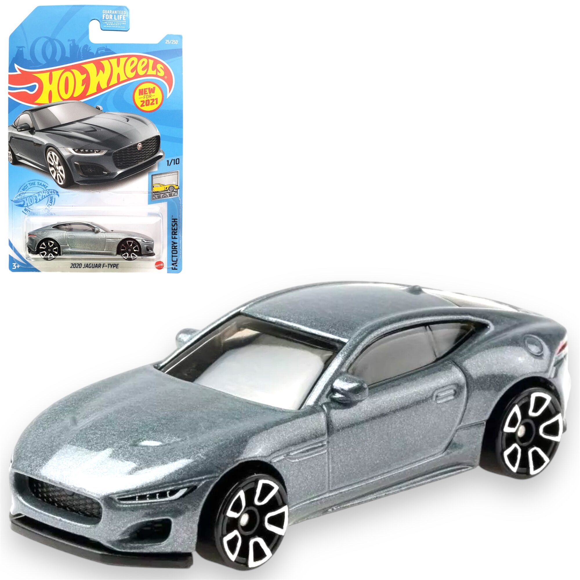 Машинка Hot Wheels Jaguar F-Type, коллекционная, метал/пластик, 1/64 длина 7 см TJ