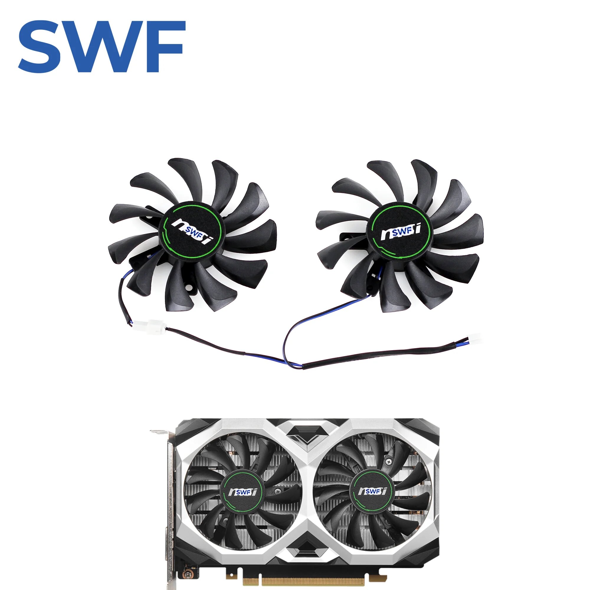 Вентиляторы HA8010H12F-Z для видеокарты MSI GeForce GTX 1650 SUPER VENTUS XS