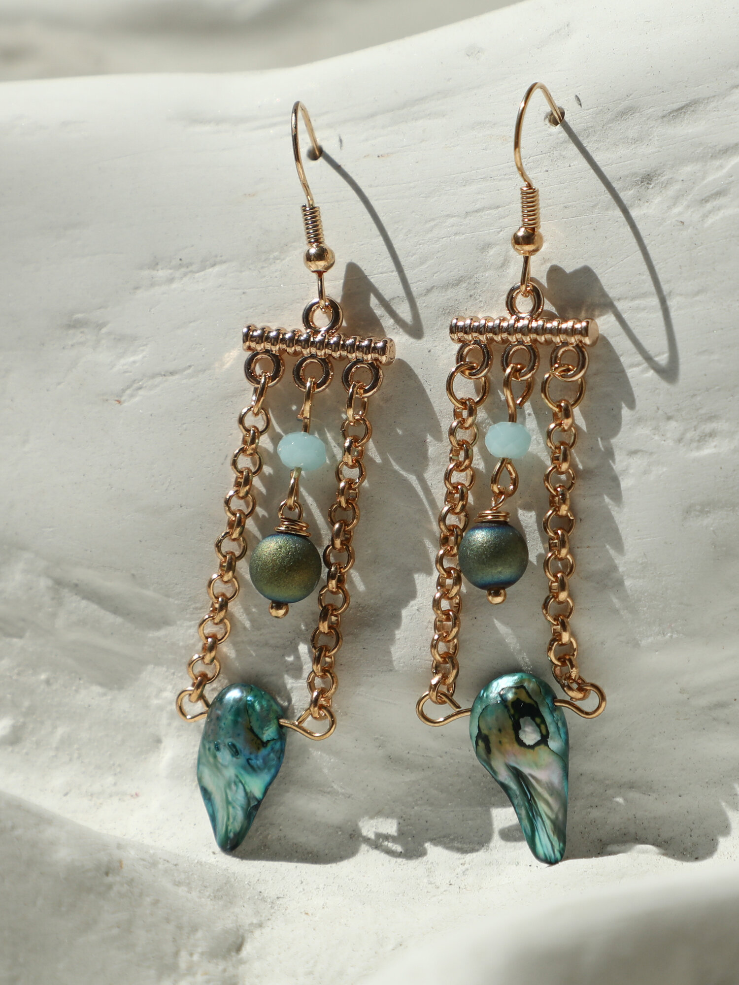 Серьги, жемчуг барочный