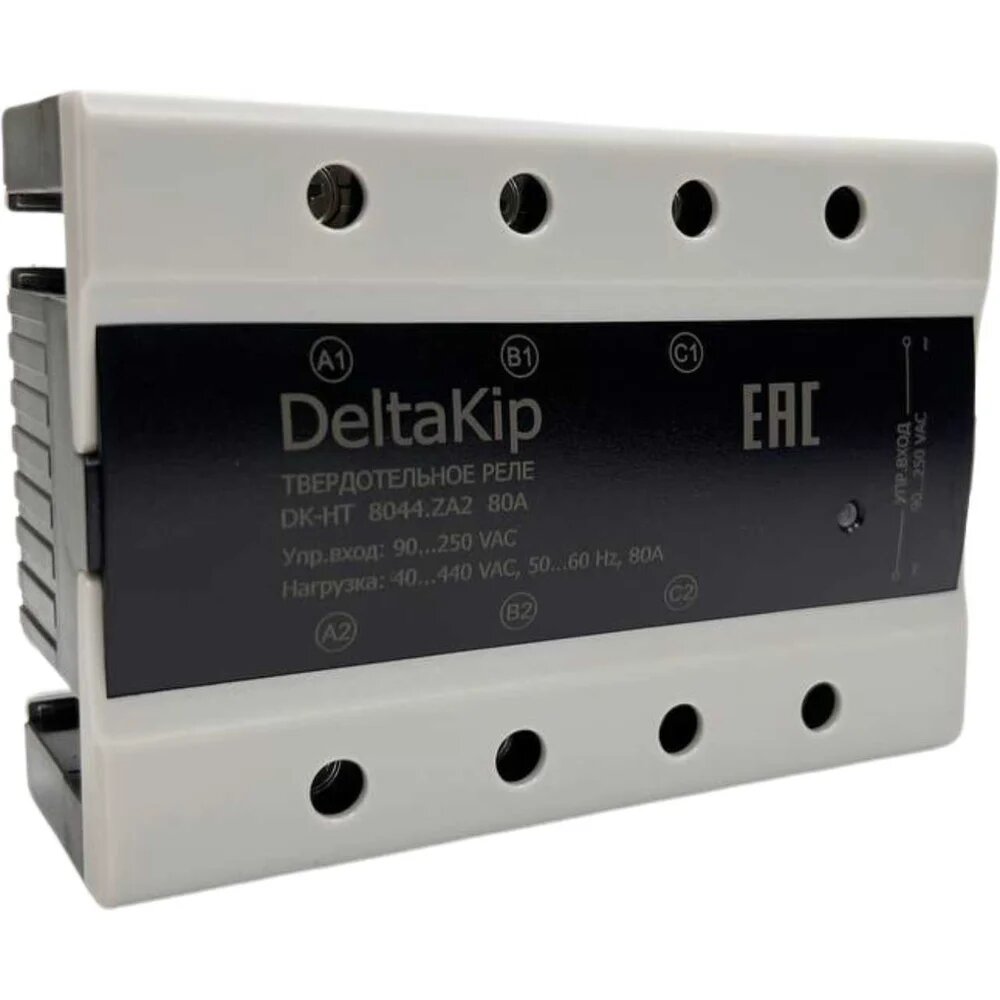 DELTAKIP Трехфазное твердотельное реле для коммутации резистивной нагрузки Delta-Kip DK3-8044. ZA2, 80A, 90.250VAC DK-F0000033