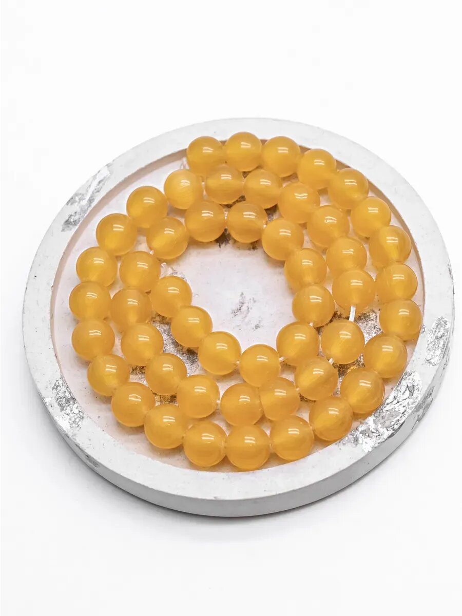 1491 8 мм маленькие темно-желтые камушки основа для поделок