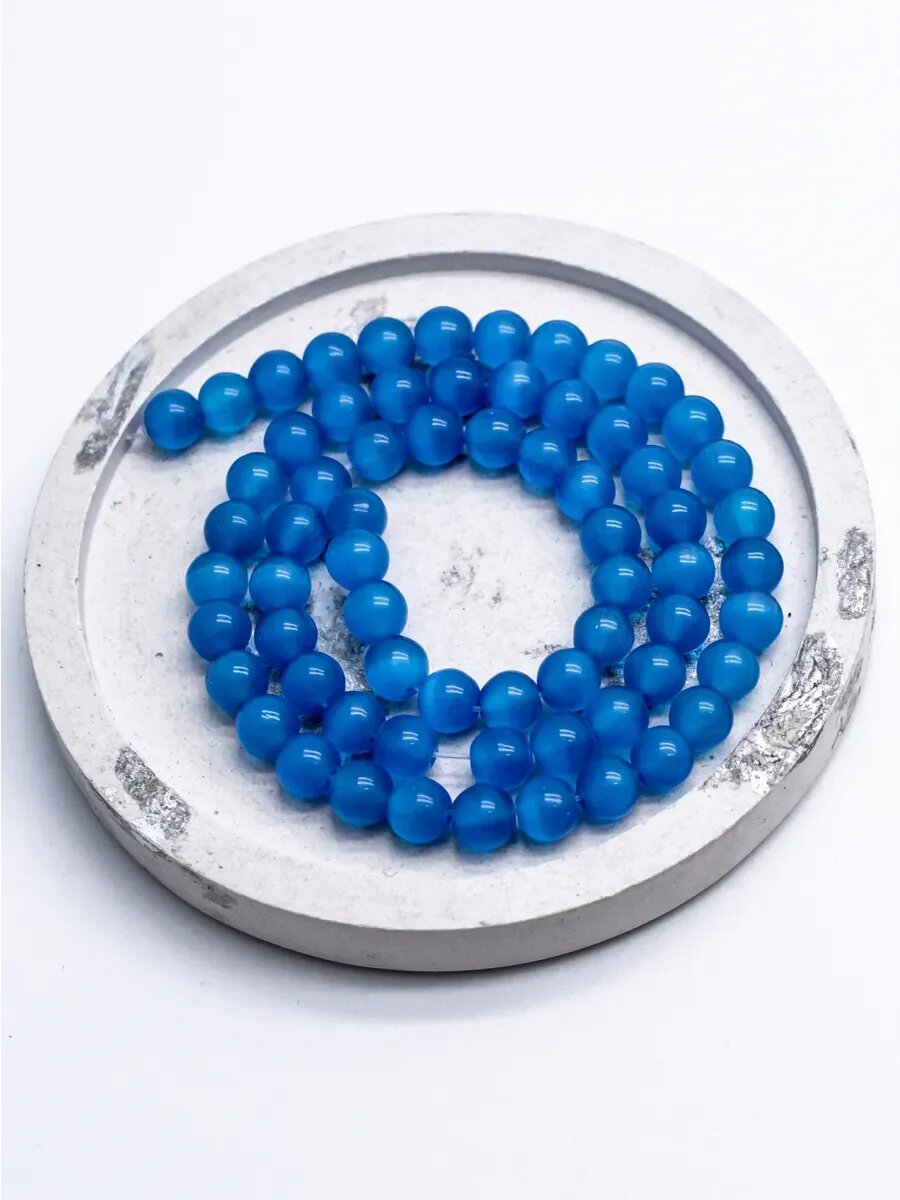 1466 Натуральный кошачий глаз камни для украшений 6 мм 1 шт