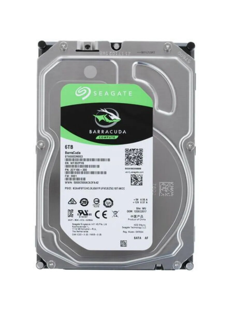 6 ТБ Жесткий диск BarraCuda 5400 ST6000DM003 - 5400 об/мин