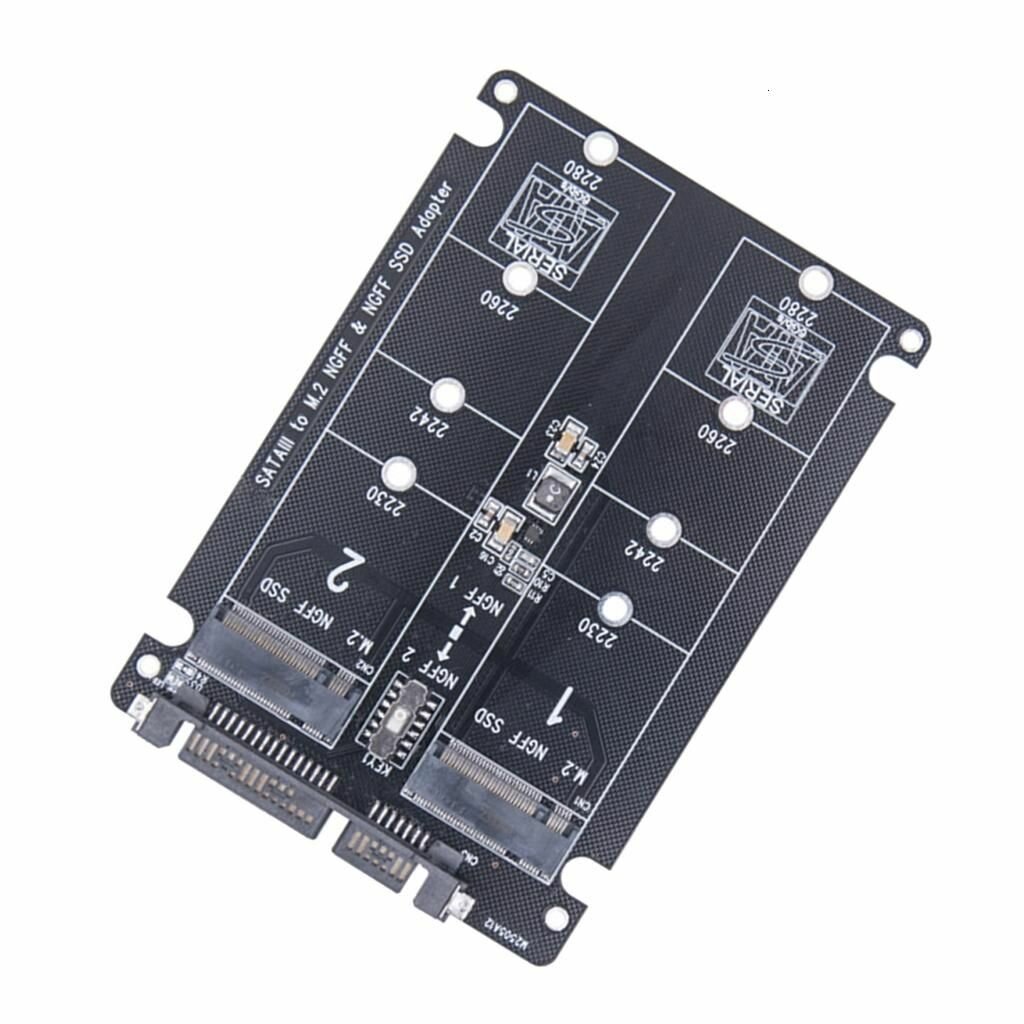 Двухпортовый твердотельный накопитель NGFF для подключения к последовательному порту sata-плата-адаптер
