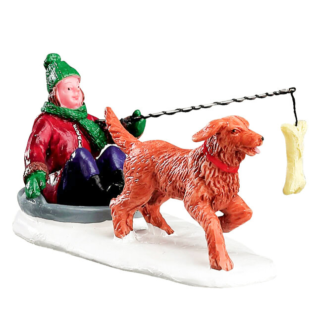 Фигурка Катания с верным другом 8 см, Lemax, 32135-lemax