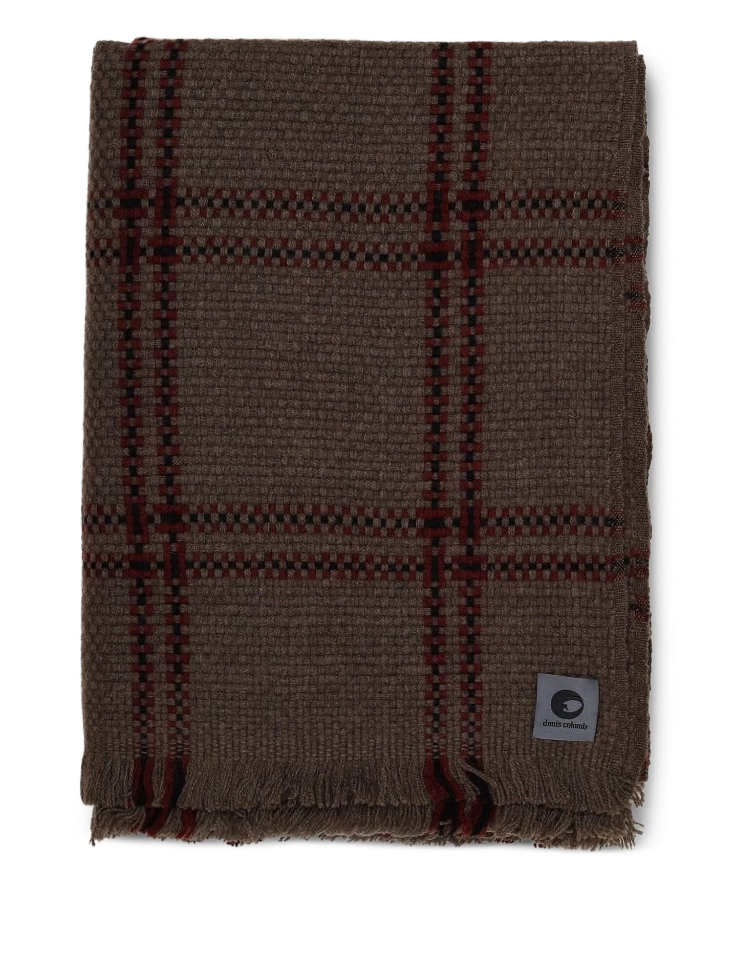Клетчатое одеяло Sutai Throw с бахромой, OneSize , brown