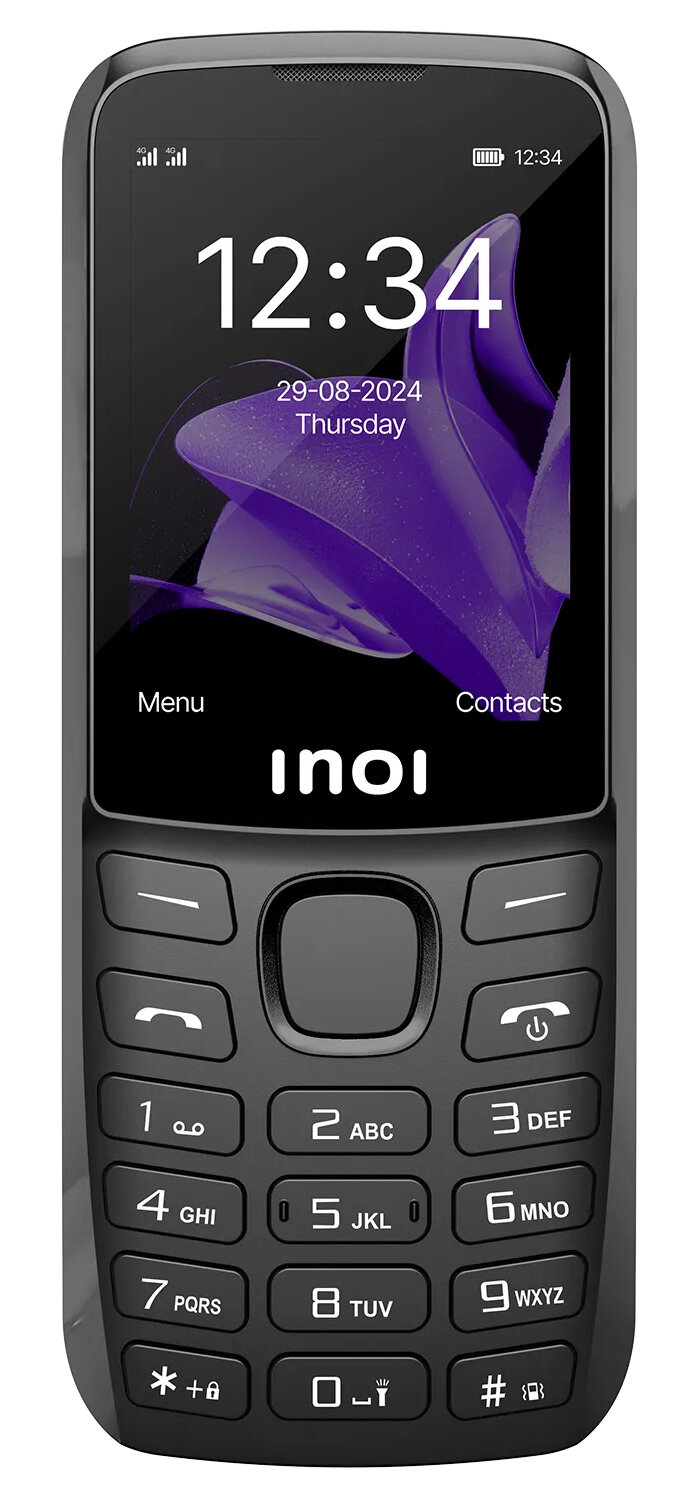 Мобильный телефон INOI 244 Modern Plus 4G, Bluetooth 5.0, черный