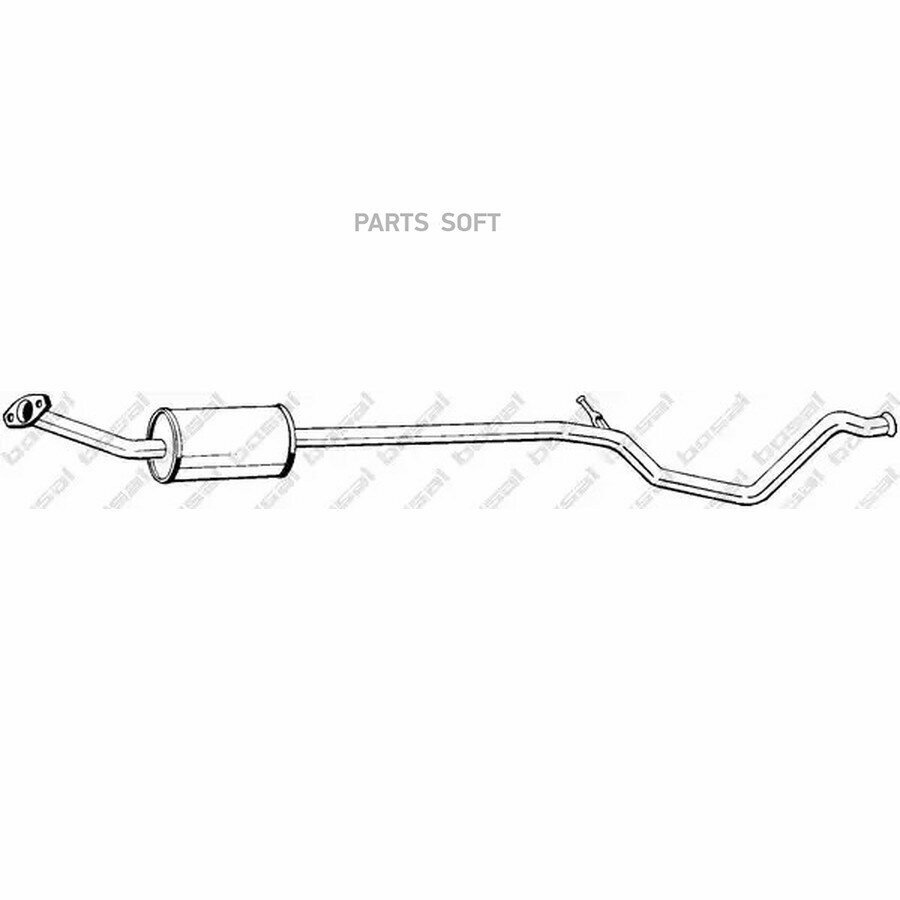 Глушитель центральный (PEUG 307 02-03 ) от официального дистрибьютора, BOSAL, артикул 291079