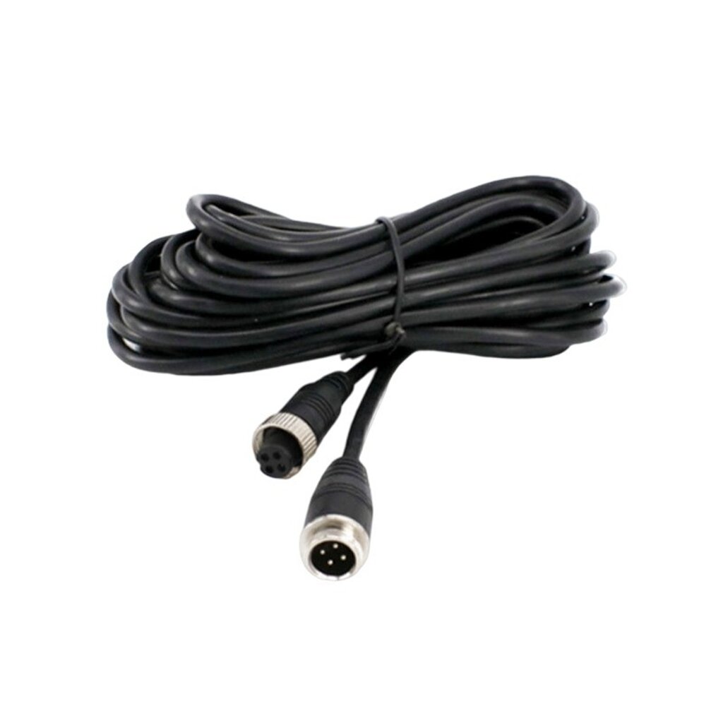 Двойной экранированный 4-контактный авиационный кабель M12 от мужчины к женщине, автомобильный видео- и аудиокабель-удлинитель-3 м