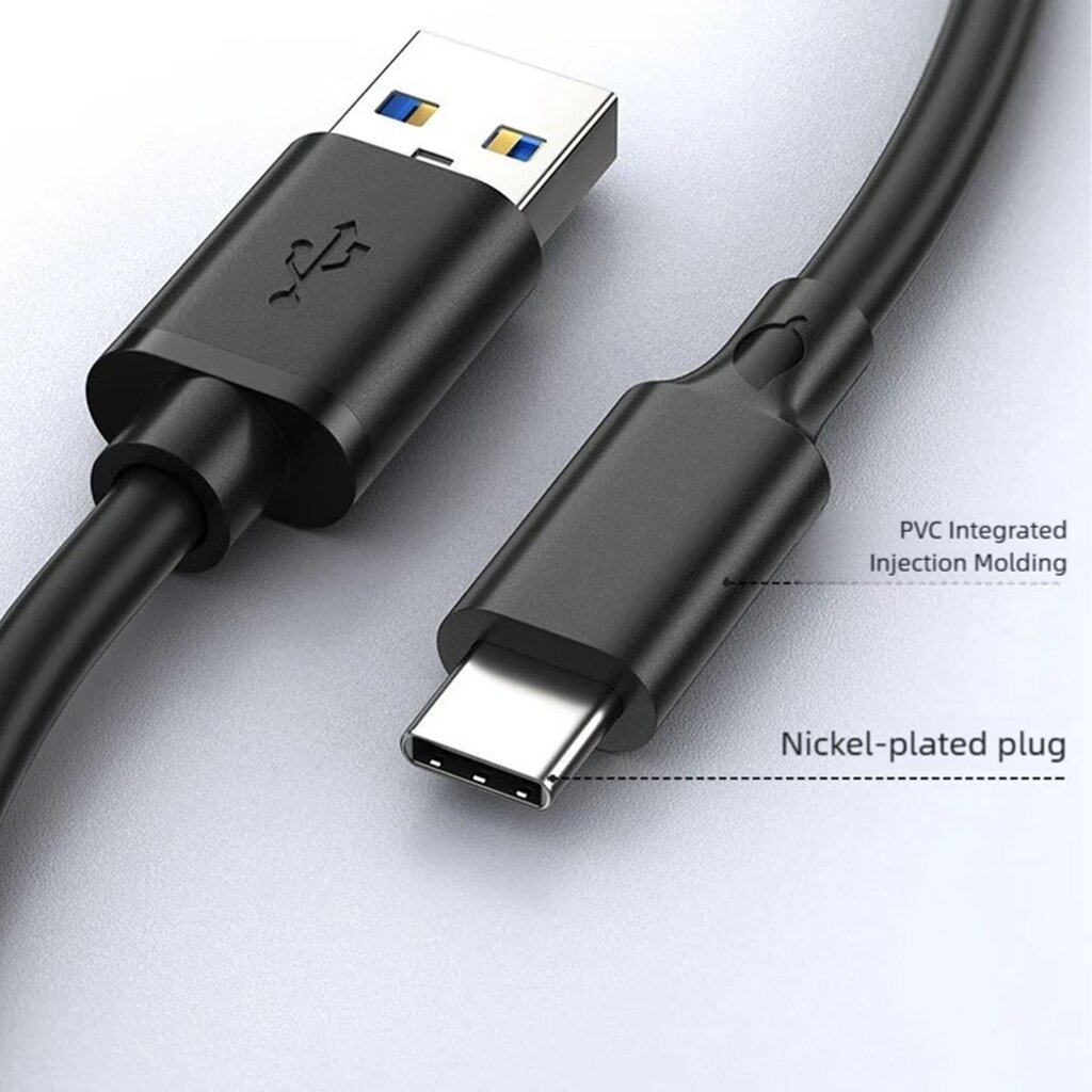 USB 3.0 — USB-C кабель, 0.25m - Согните влево — фото 1