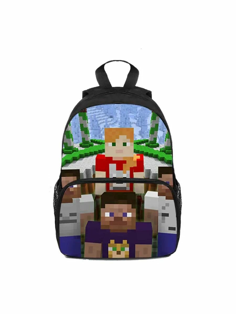 Рюкзак Minecraft Майнкрафт со сменными картинками, школьный ранец с анатомической спинкой для начальной школы