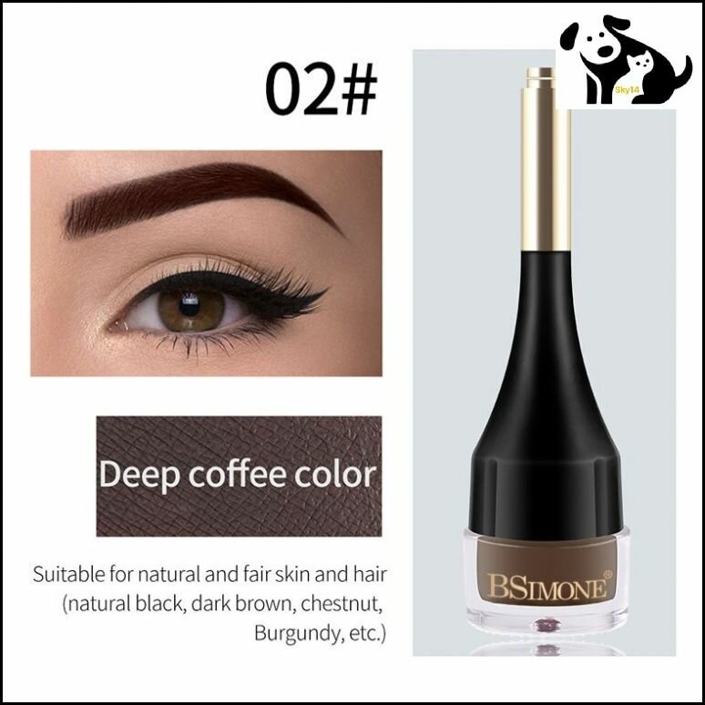 Эксклюзивный крем BSIMONE для бровей с аппликаторомщеточкой, обеспечивает стойкое натуральное покрытие без необходимости смывания