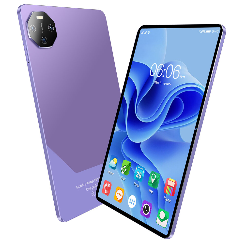 Планшет E70Pro Android 13 10.1 дюймов, экран высокой четкости, восьмиядерный процессор, 8GB+128GB, двойная камера, батарея 6500mAh, цвет: синий, черный, фиолетовый (опционально), тип: US/UK/EU/AU (опционально)