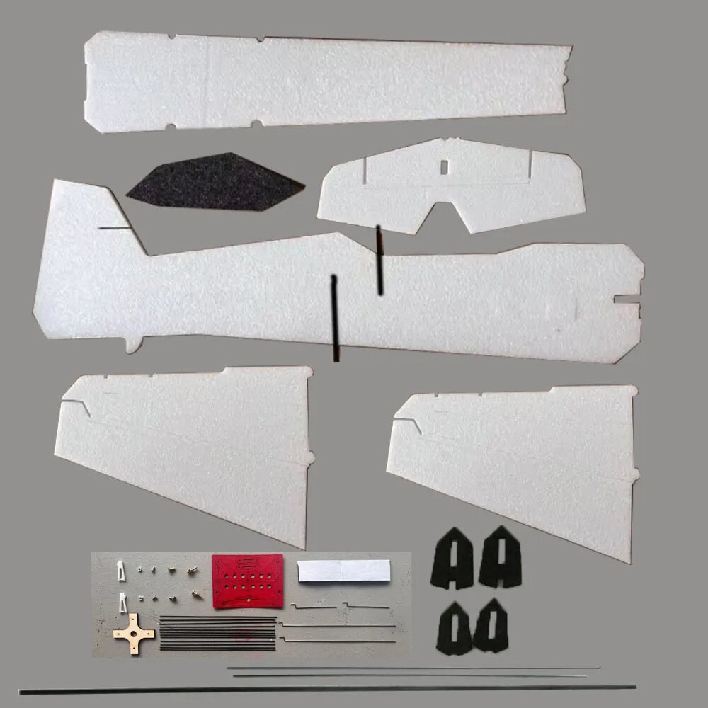 Радиоуправляемый самолет EPP Yak55 800 мм Unpainted whiteboard, белый