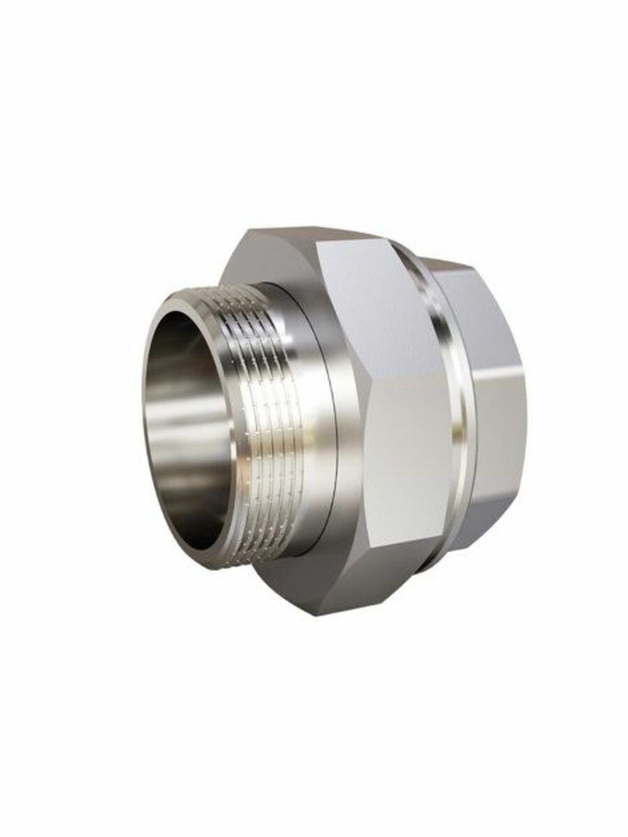 Сгон разъемный (американка) LD Pride DN40 (1 1/2") ВР/НР латунь никель