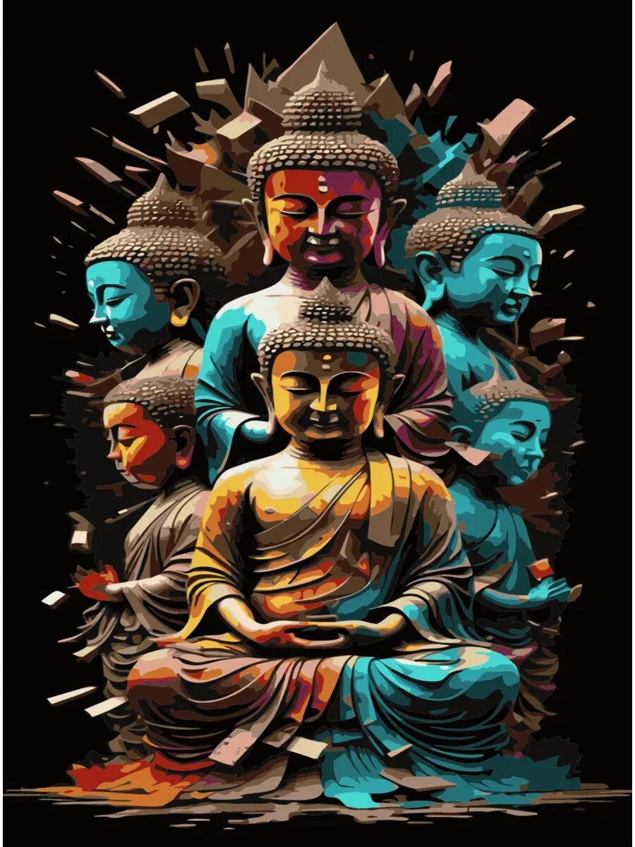 Картина по номерам будда