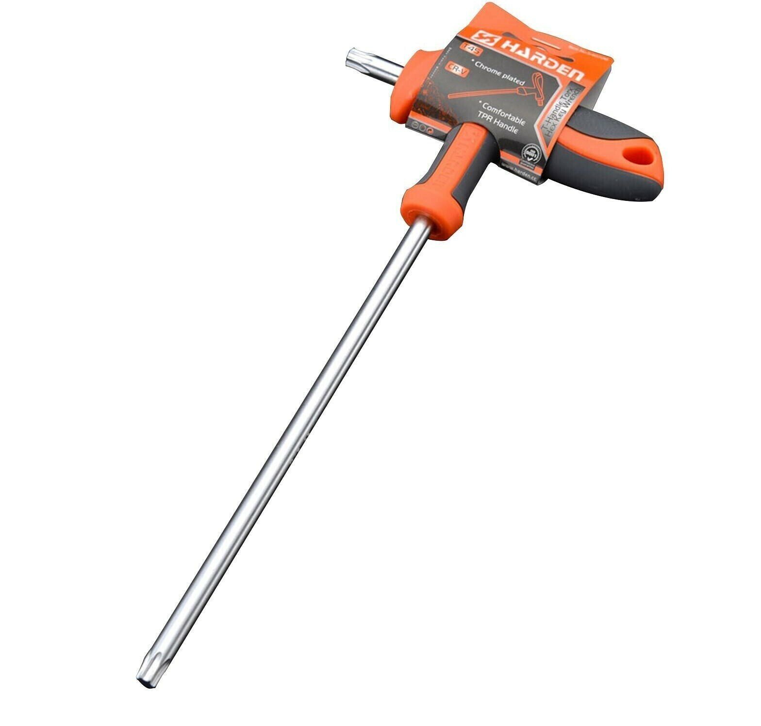 !09 Отвертка шестигранная HARDEN 540726, CrV , Т-образная рукоятка, T30, 5.5 х 150 мм