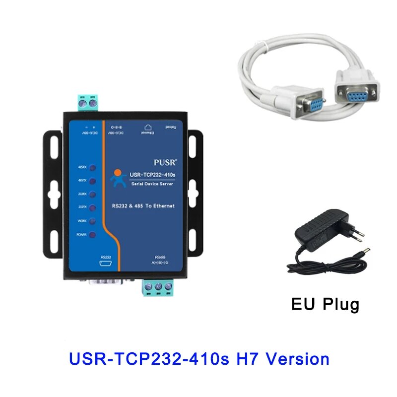 Преобразователь RS232 RS485 в Ethernet USR-TCP232-410S BADODOSECURITY EU plug