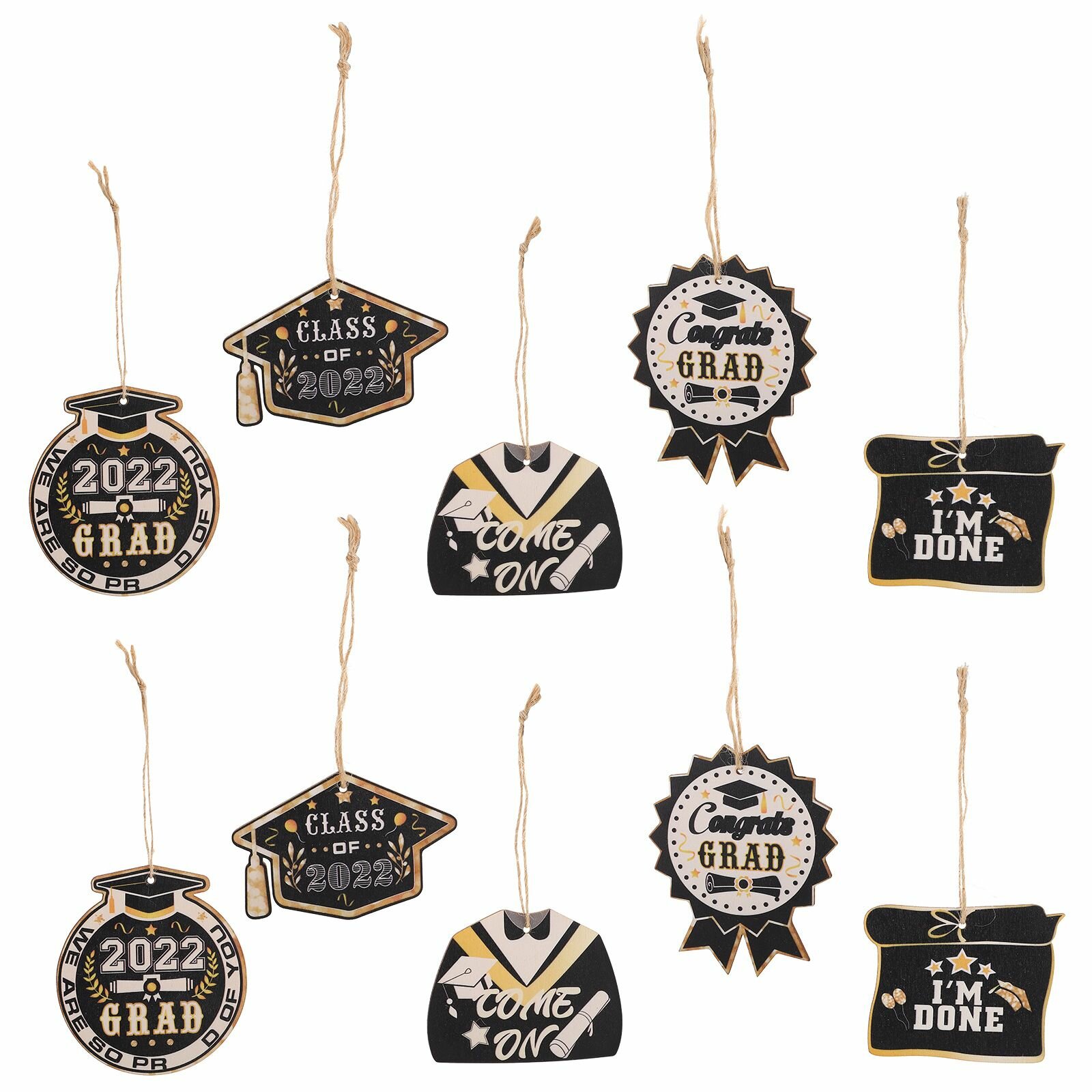 10 Штук Бирки Для Выпускного, Из Деревины, Для Украшения Событий