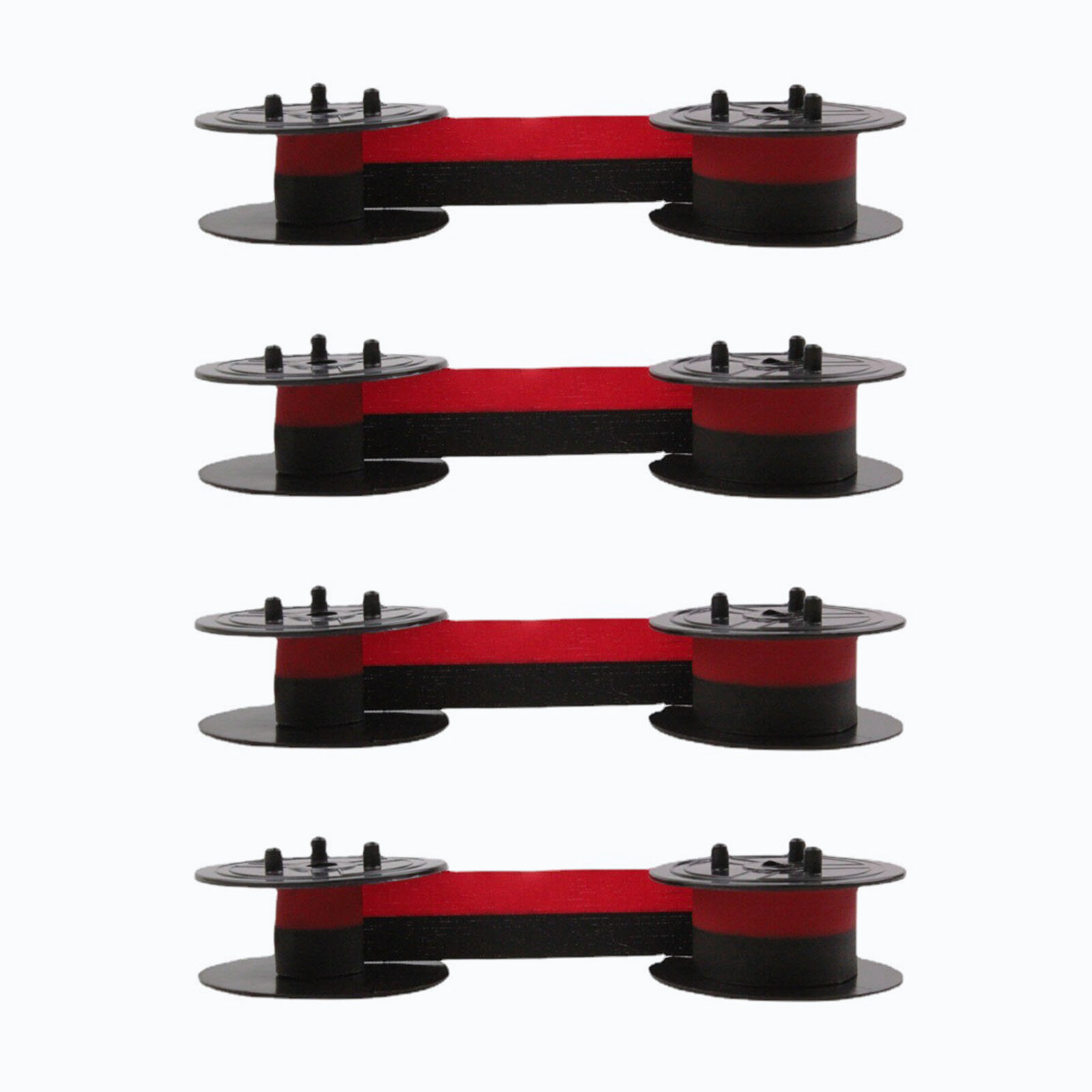 4PCS Калькулятор ленты длиной у универсальной двойной калькуляторной калькулятор ленты для EL-2196BL Red Black